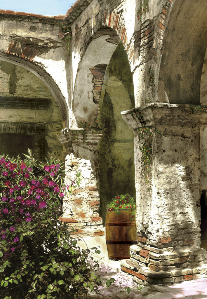 Arches With Roses – Martin Roberts Artwork