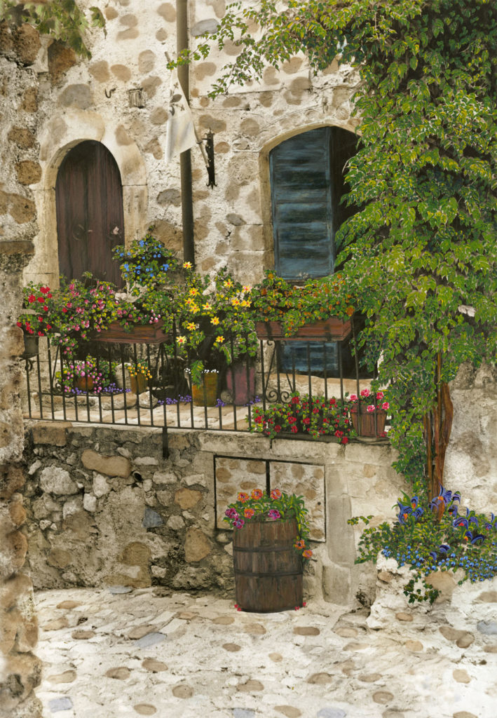 Cat at a Barrel #2 – Martin Roberts Artwork